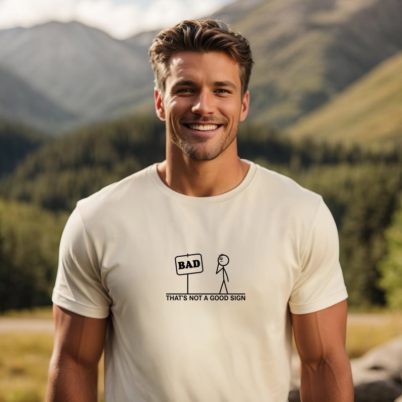 Not A Good Sign Stickman Shirt, Funny Stickmen Tshirt, Stick People T ...