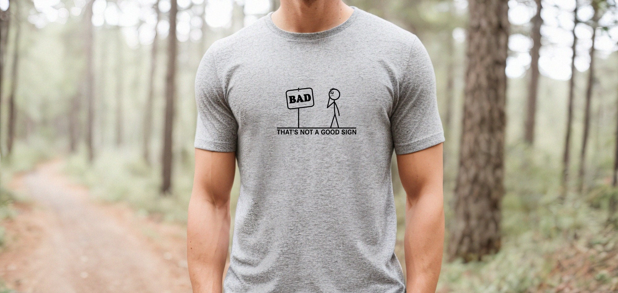 Not A Good Sign Stickman Shirt, Funny Stickmen Tshirt, Stick People T ...