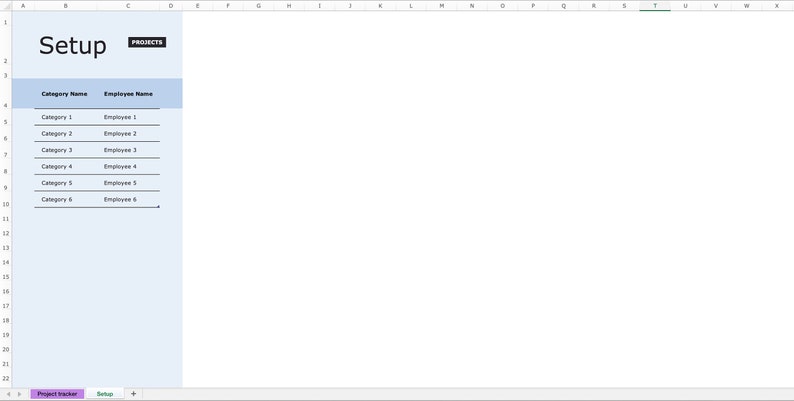 Project Tracker Excel Template | Team Task & Project Management ...
