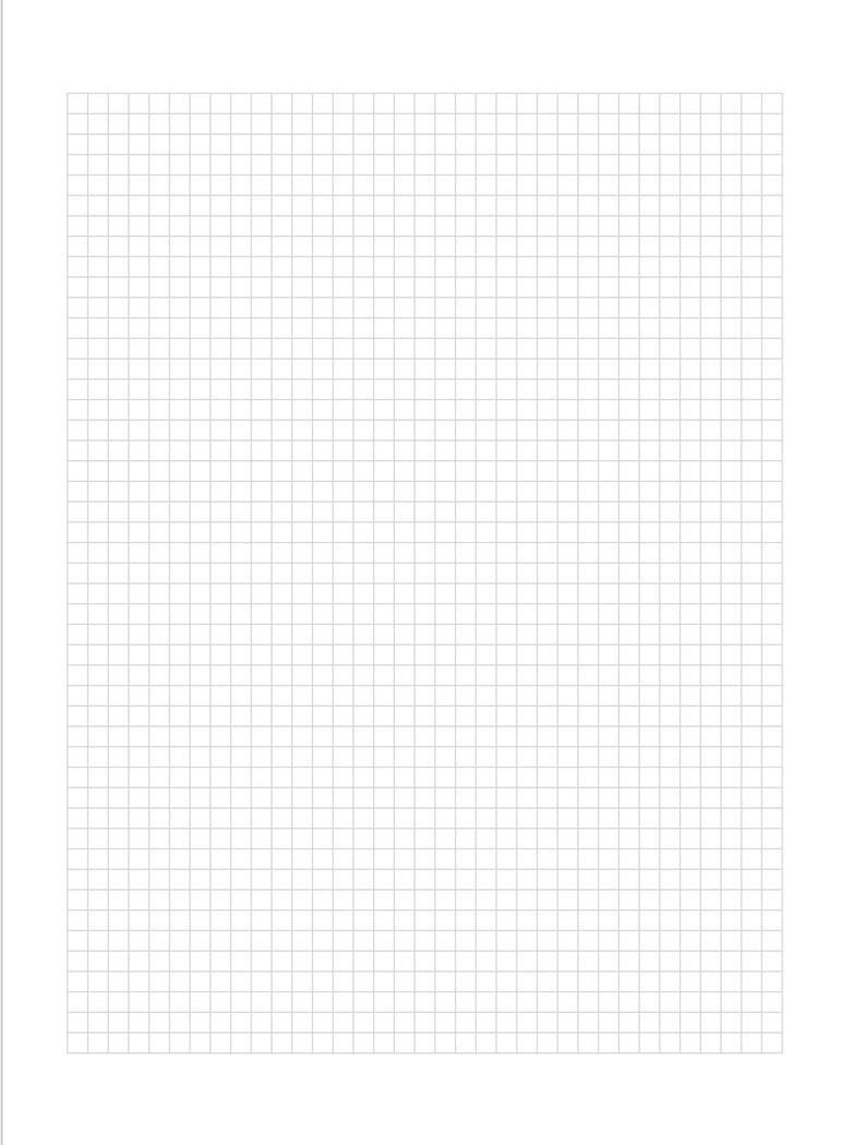 Printable Graph Paper Template for Excel | Customizable Grid in Three ...