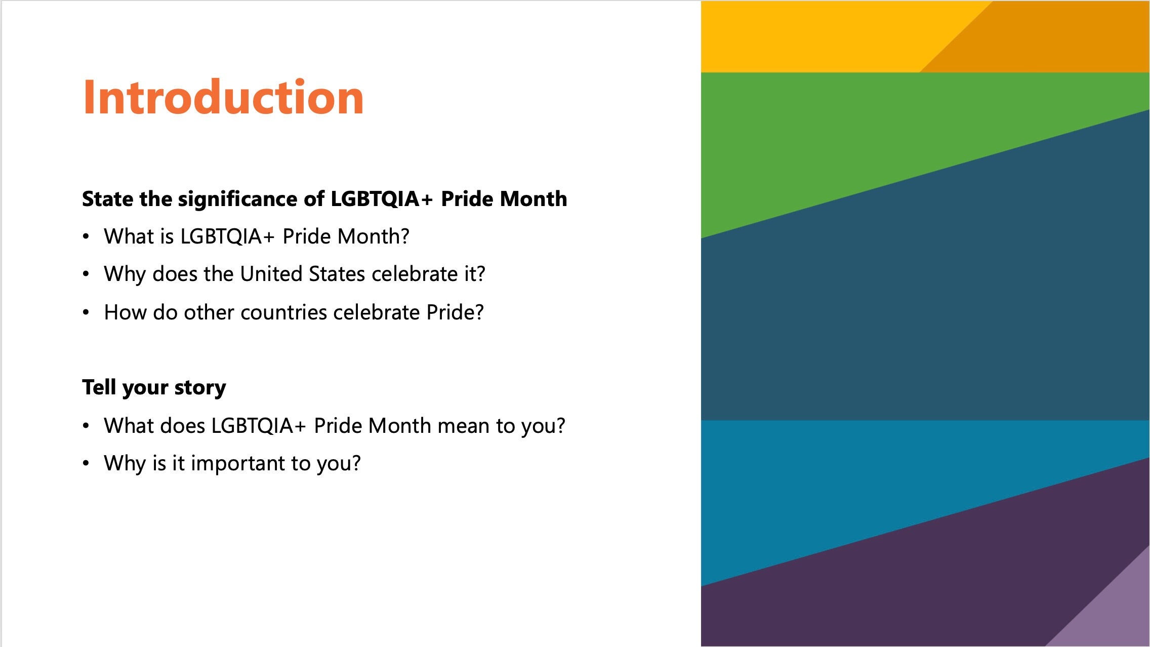 LGBTQIA Pride Month Presentation / Educational LGBTQIA+ Slides ...