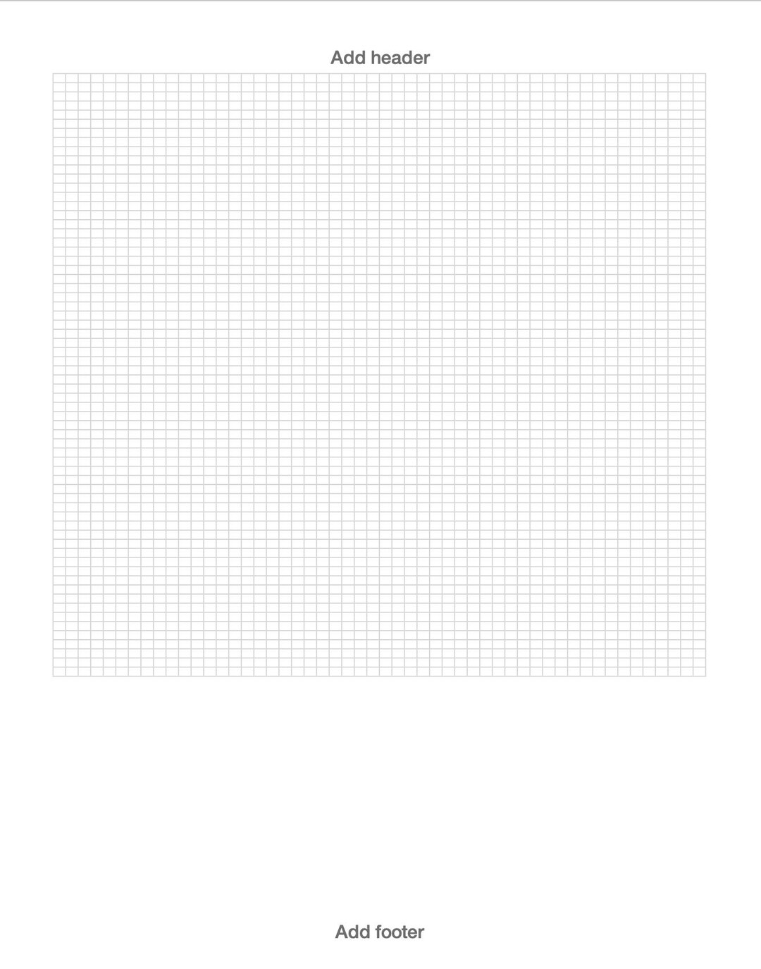 Printable Graph Paper Template for Excel | Customizable Grid in Three ...