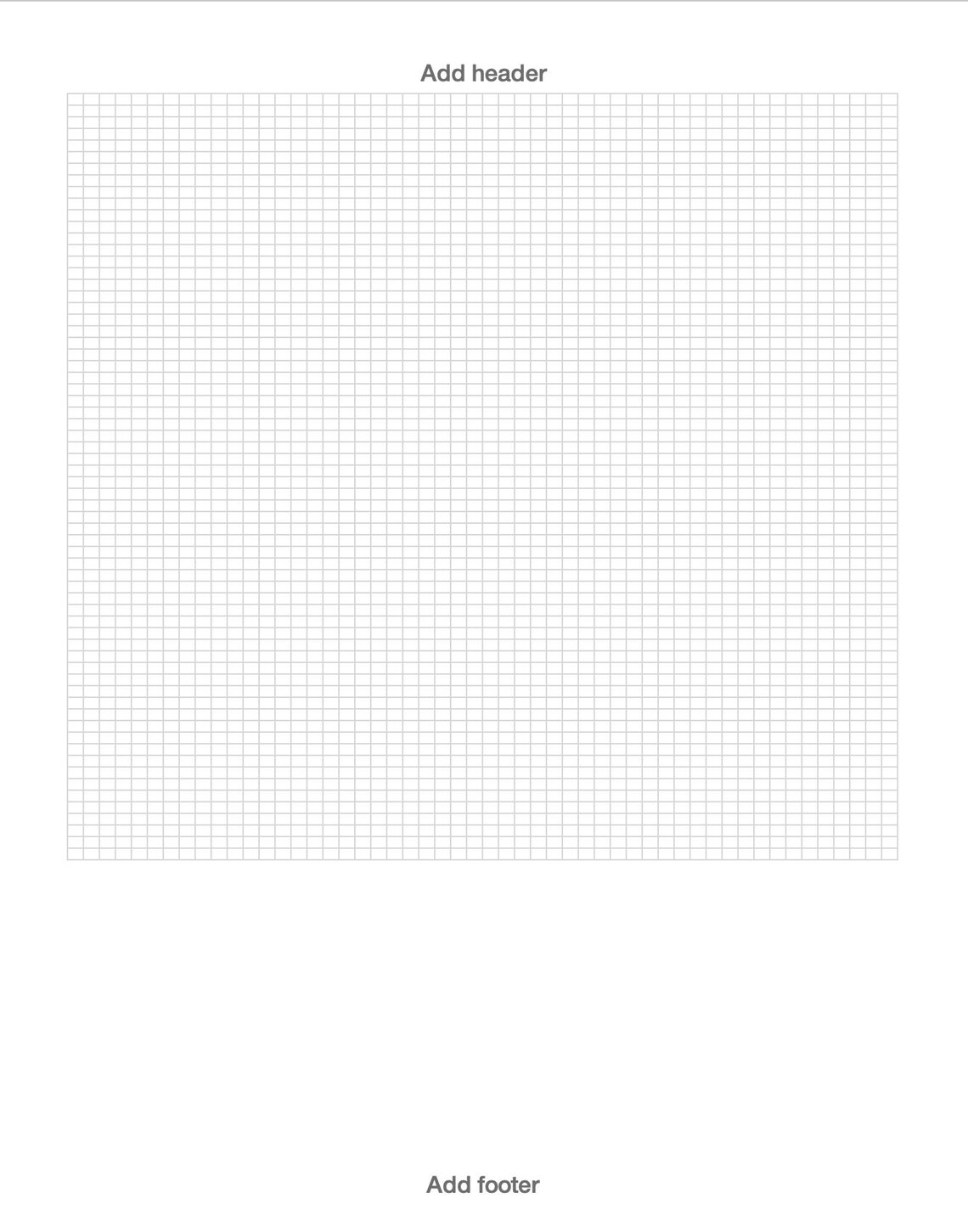 Printable Graph Paper Template for Excel | Customizable Grid in Three ...