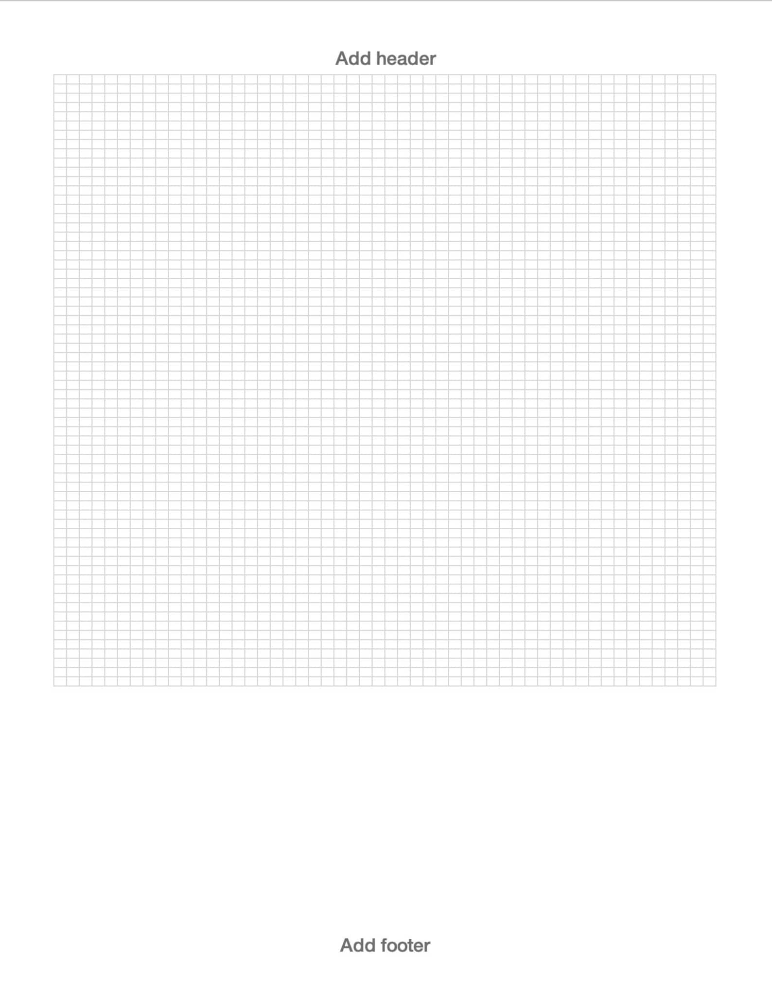 Printable Graph Paper Template for Excel | Customizable Grid in Three ...