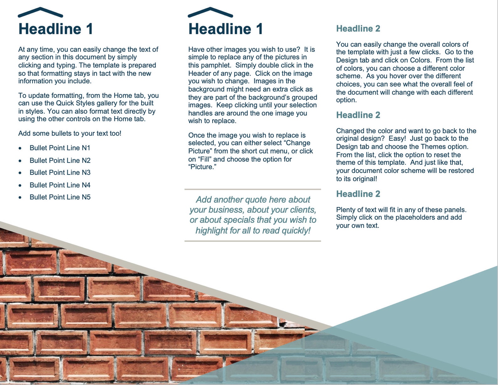 Customizable Builder Brochure Template: Construction Business Flyer - Etsy