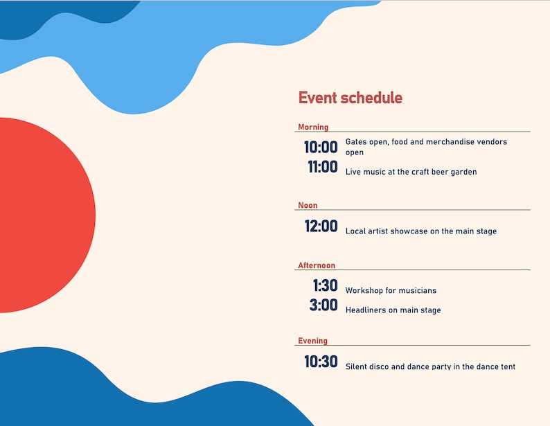 Customizable Event Program Template: Half-fold Booklet - Etsy