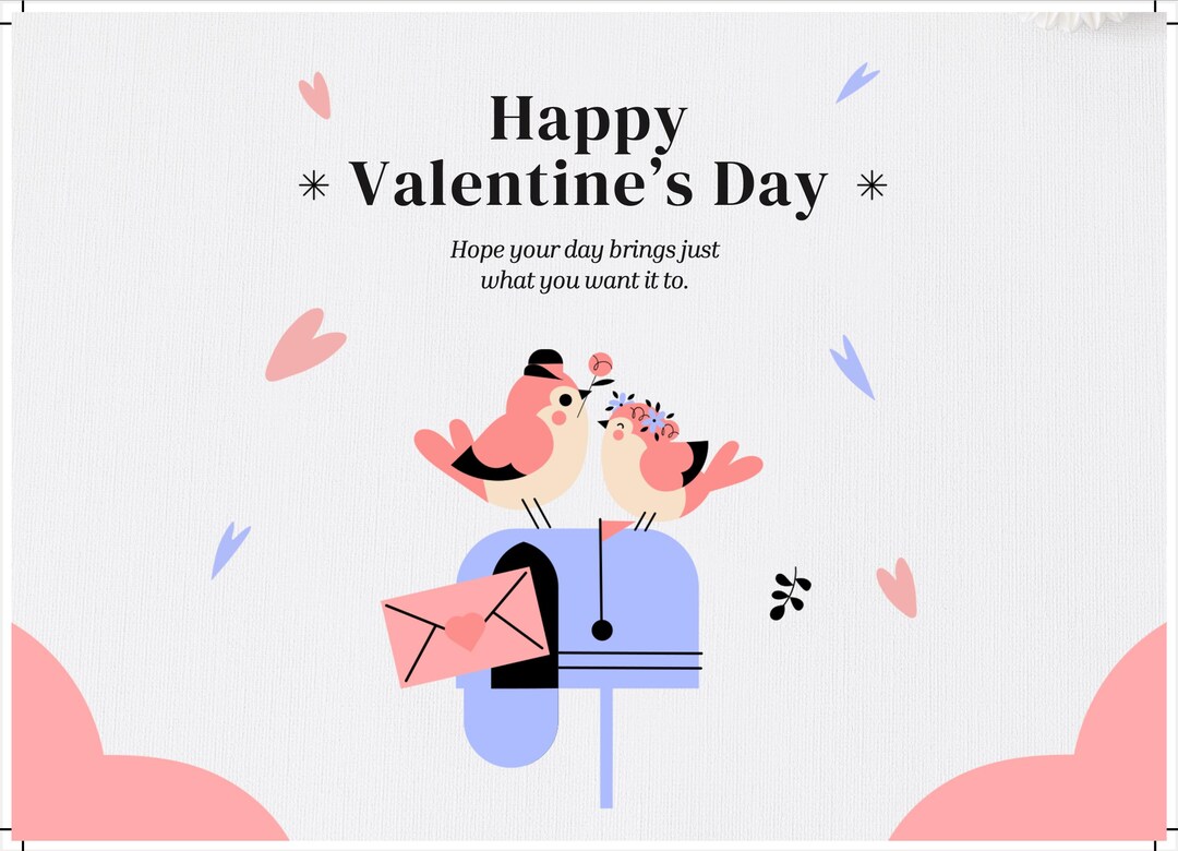 Printable Valentines Day Card | Digital Love Card for Him/her | Instant ...