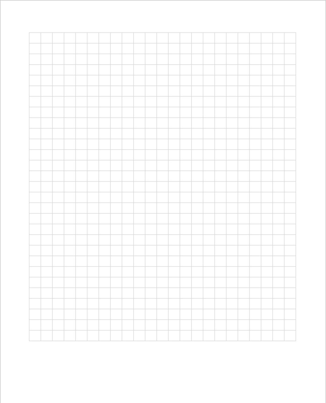 Printable Graph Paper Template for Excel | Customizable Grid in Three ...