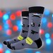 POLICE OFFICER DETECTIVE Fun Dress Socks Novelty Crew Socks Crazy Funky ...
