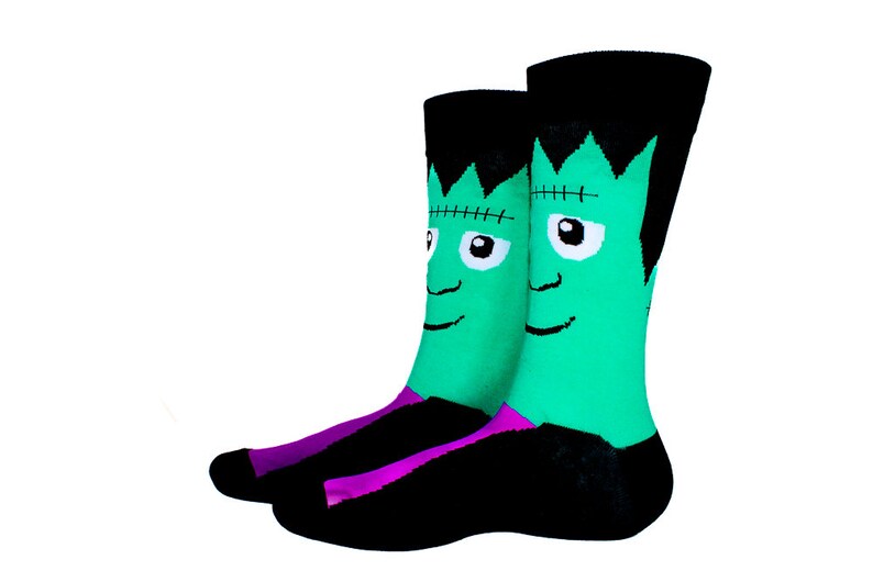 FRANKENSTEIN Horror Scary Monster Fun Dress Socks Novelty Socks Crazy ...