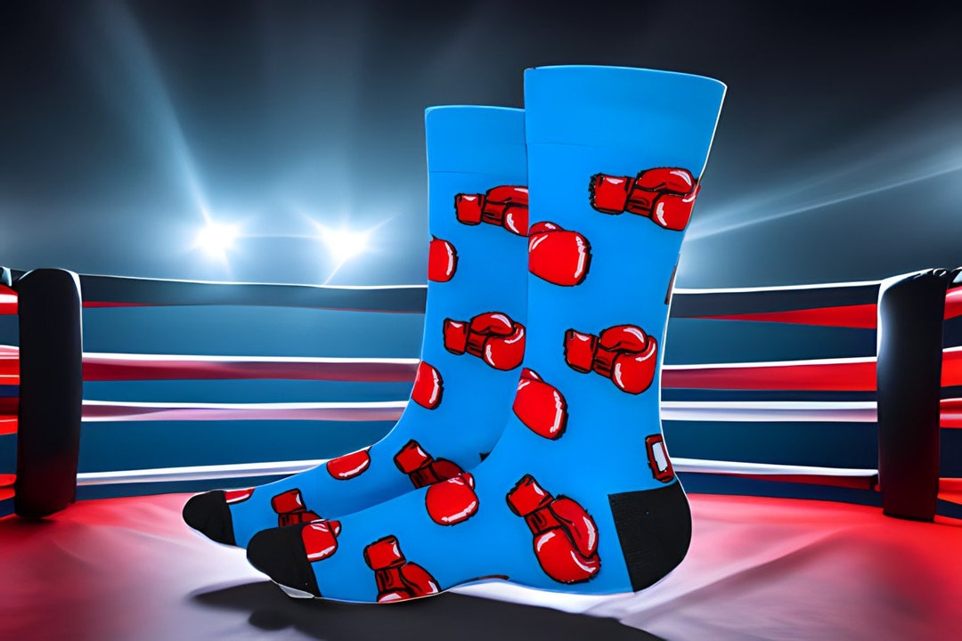BOXING MMA Gloves Sport Colorful Fun Dress Socks Novelty Socks Crazy ...