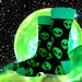 ALIEN UFO Outer Space Green Fun Dress Socks Novelty Crew Socks Crazy ...