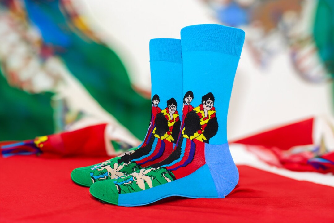 NOBLEMEN Royalty Fun Dress Socks Novelty Crew Socks Crazy Funky Socks ...