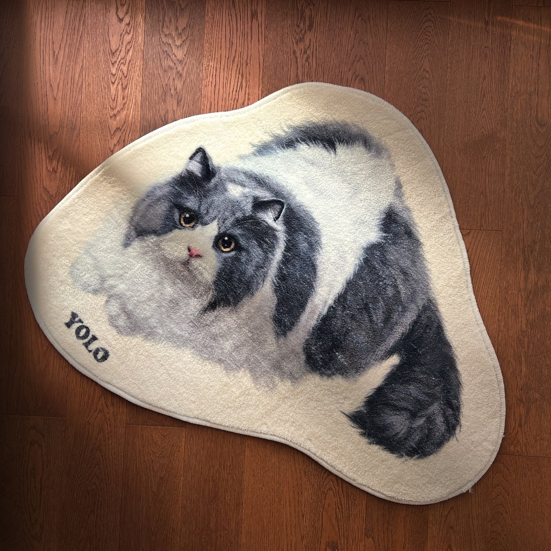 Custom Pet Portrait Rug, Custom Rug for Dog, Custom Pet Rug for Cat ...