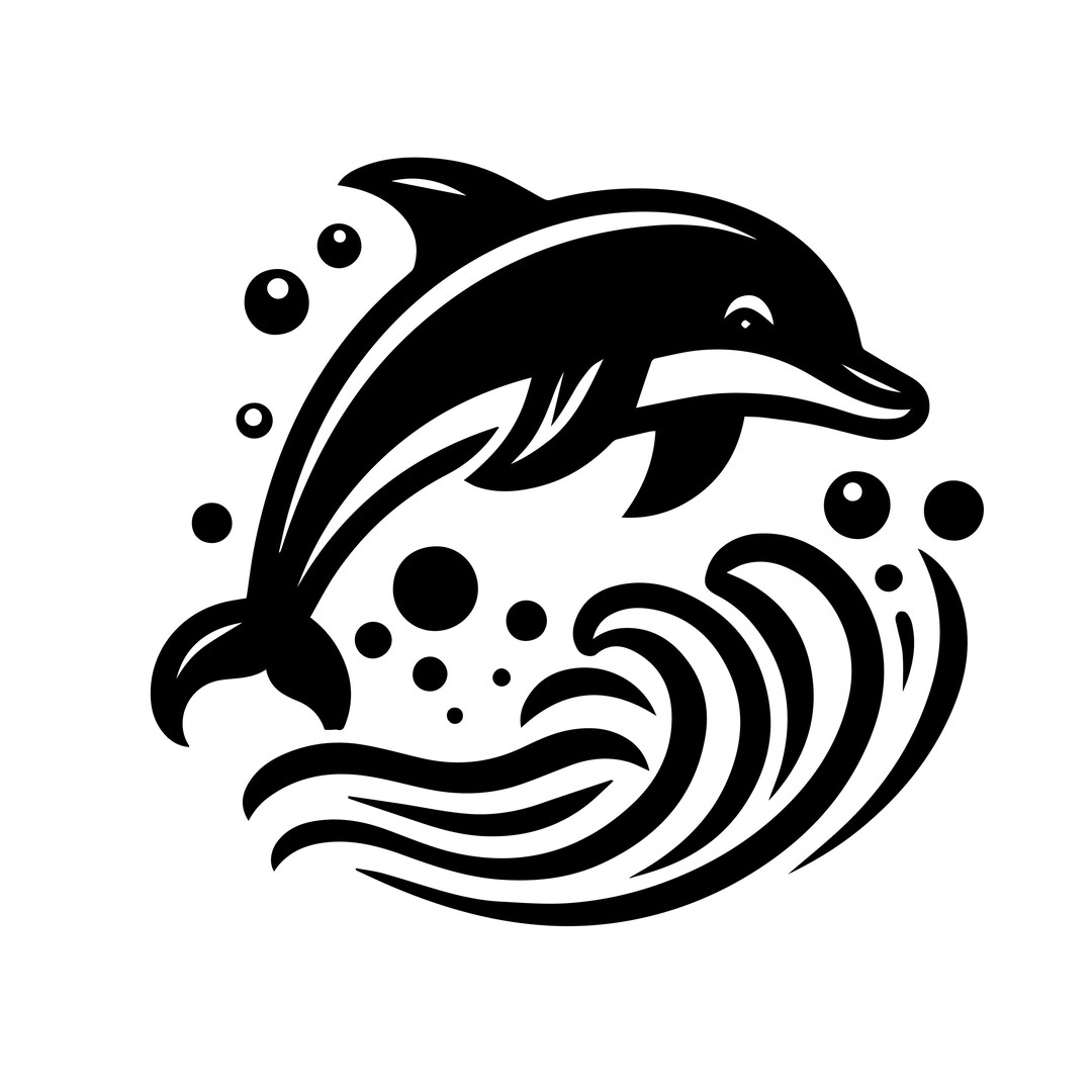 Dolphin SVG Bundle, Dolphin Cricut, Ocean Scene Svg, Dolphin Svg ...