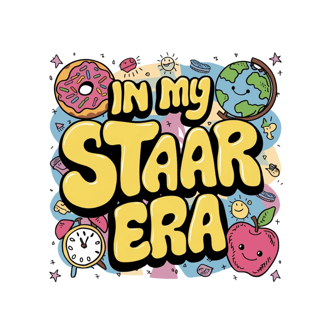 Personalized in My Staar Era Png, Smash the Test Png, Rock the Test Png ...