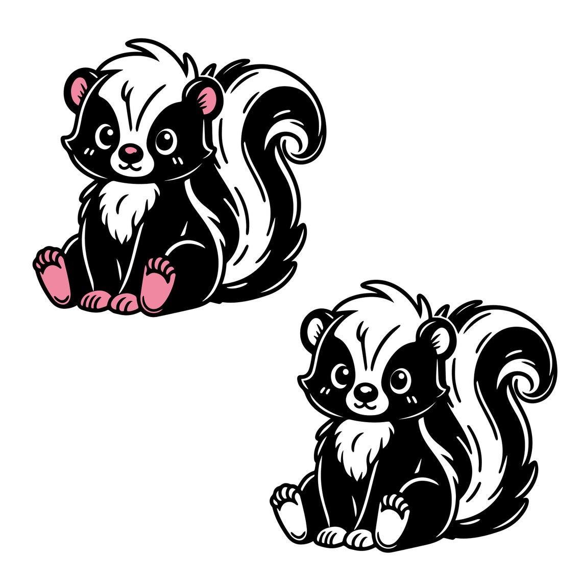 Baby Skunk SVG, Digital Download Animal Sublimations - Etsy