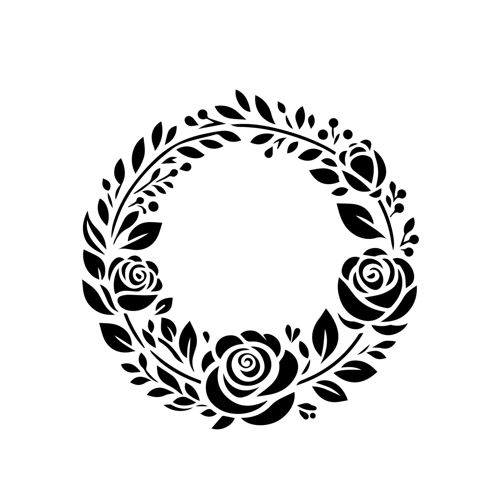 ROSE SVG, ROSES Vector Svg, Rose Clipart, Rose Svg Cut Files for Cricut ...