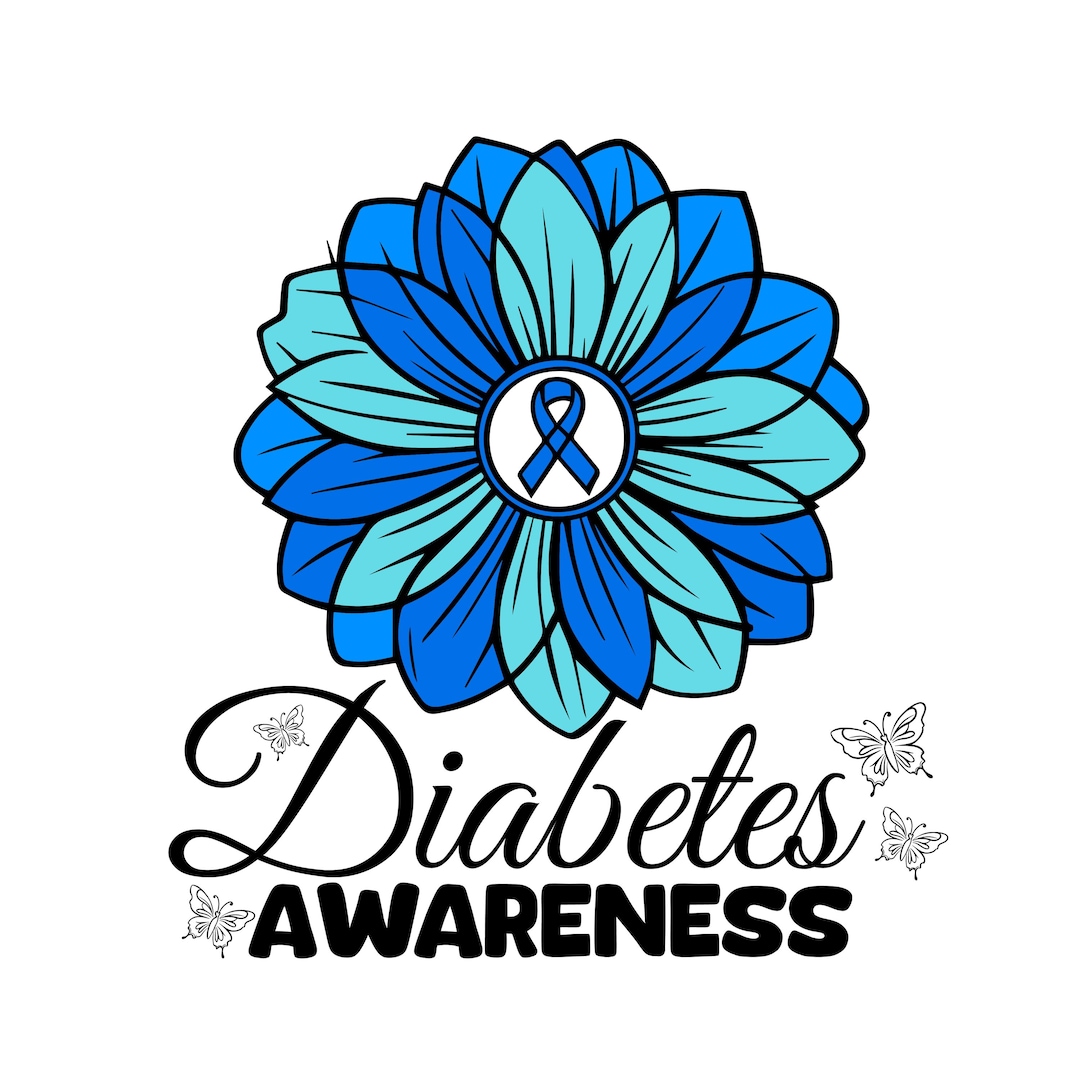 Diabetes Awareness Png, Diabetes Png, Blue Ribbon Png, Diabetes Rainbow ...