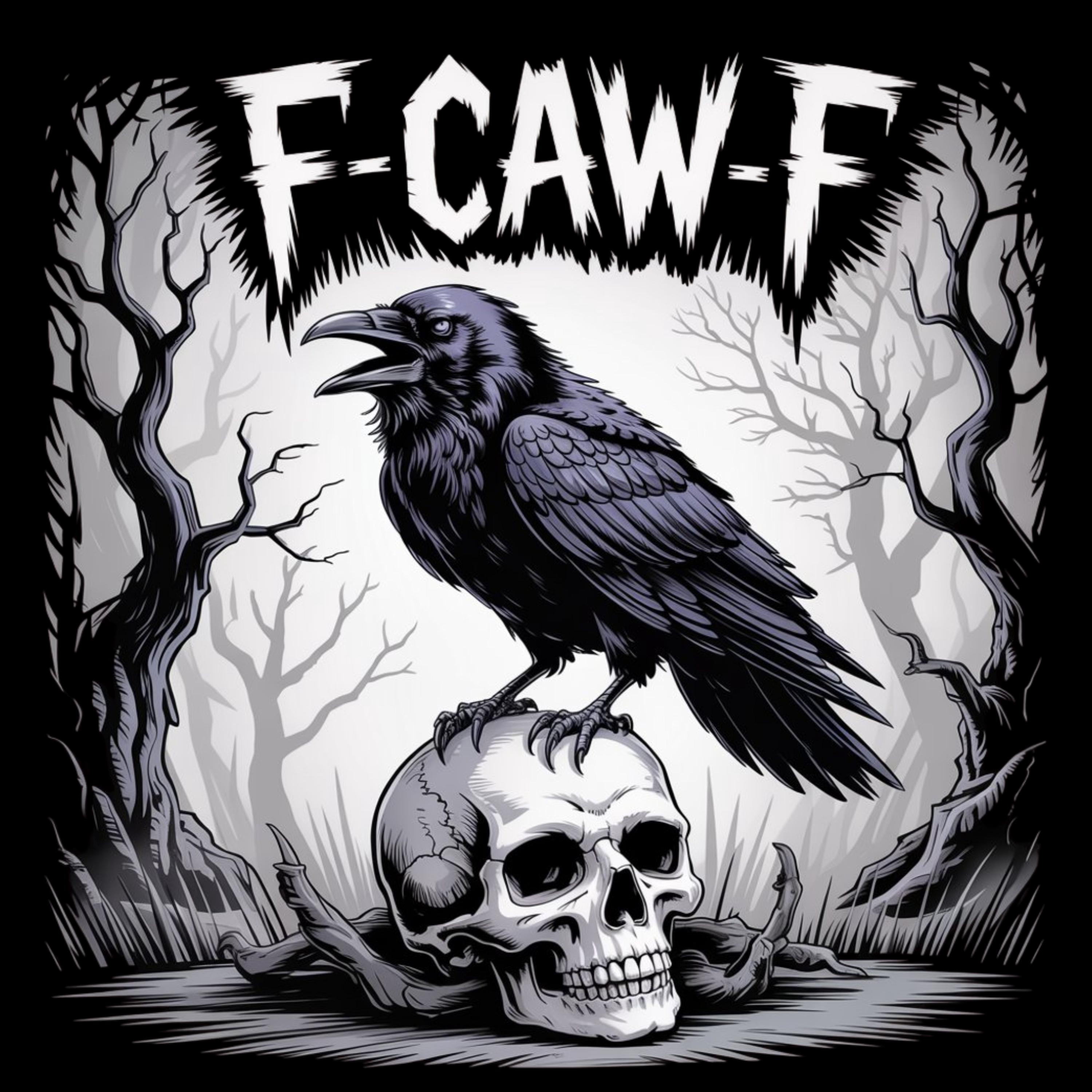 F-caw-f PNG, Funny F-caw-f SVG, Gothic Crow Humor Design, Halloween Png ...