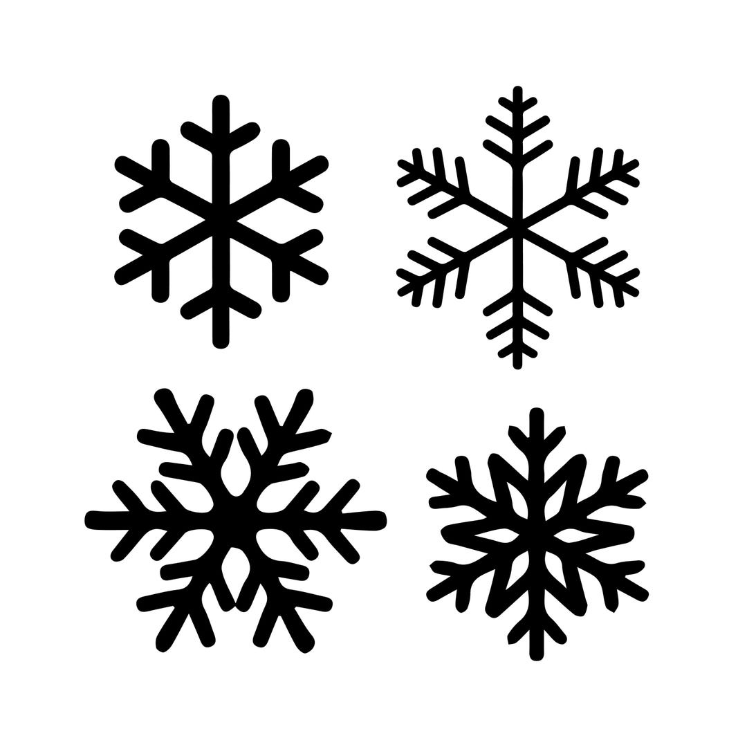 Snowflake SVG Bundle, Snowflakes for Digital Download, Winter SVG ...