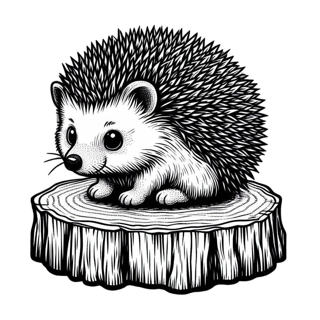 Cute Hedgehog Svg - Etsy