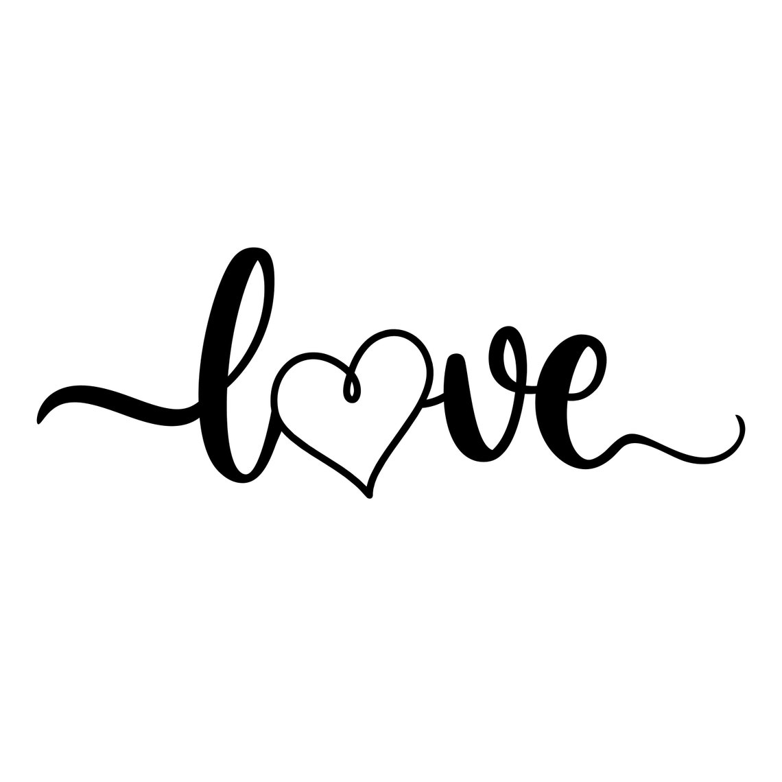 Love With Heart SVG Love Wedding SVG Cut Files - Etsy