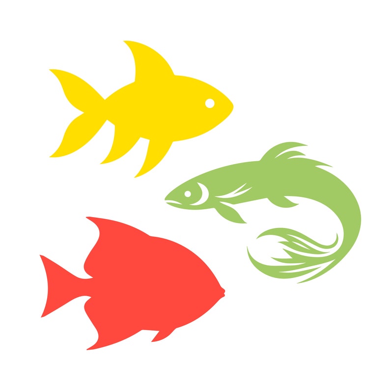 Fish SVG, Cute Fish Svg, Fishing, Marine, Vector, Cut File, for Kids ...