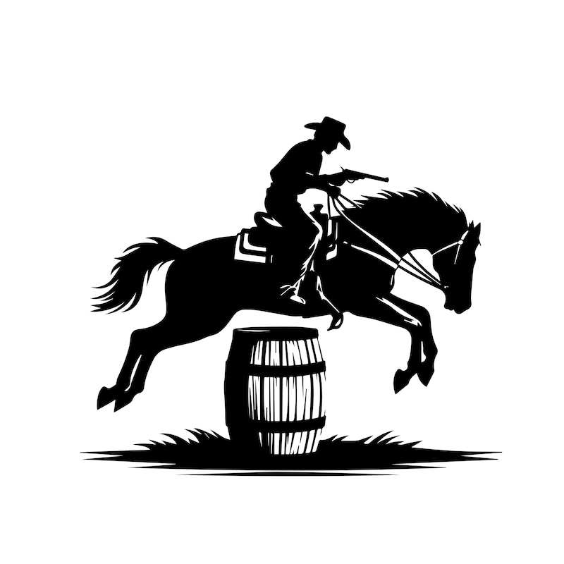 Barrel Racing Png - Etsy