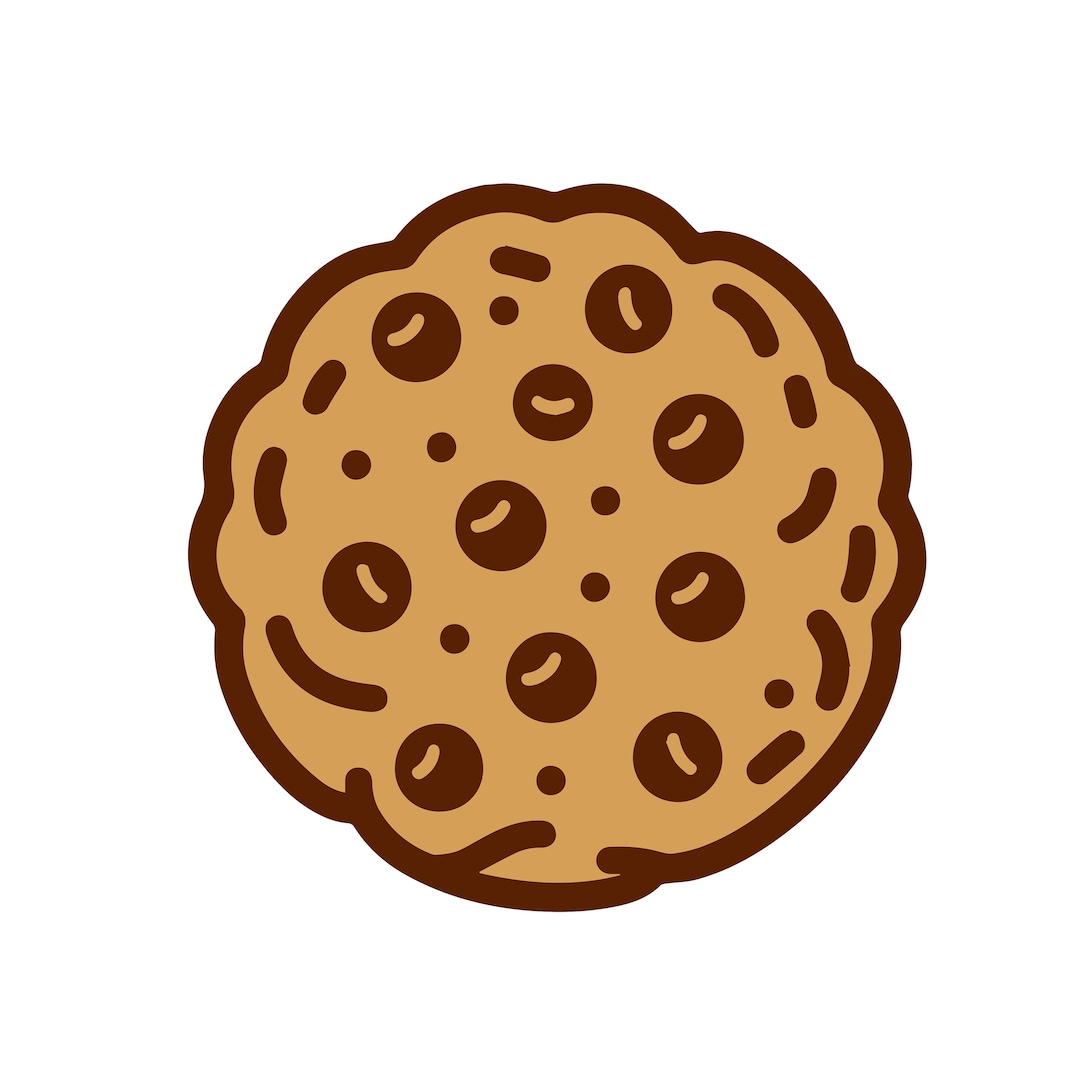 Chocolate Chip Cookie Svg, Svg Files, Svg Files for Cricut, Svg Cricut ...