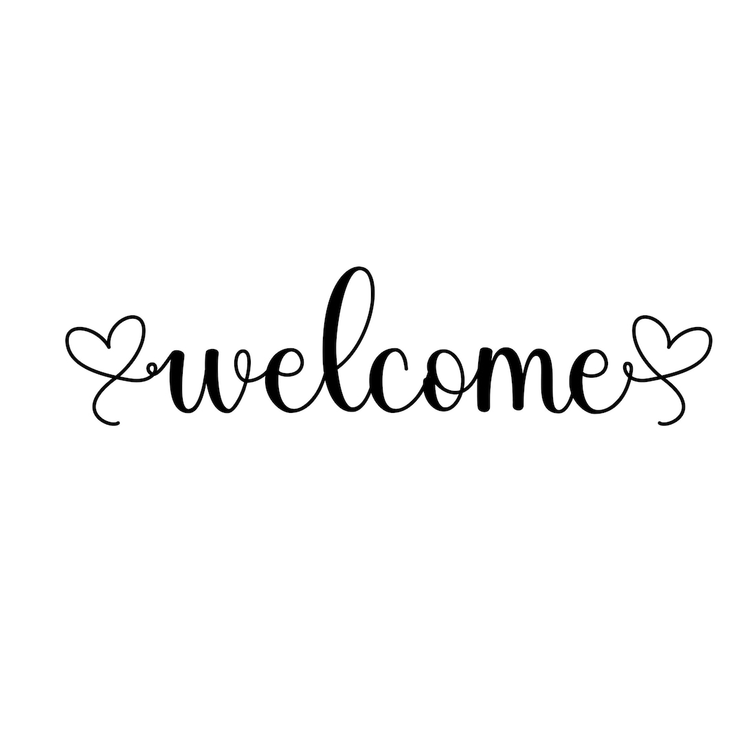Welcome | SVG | Word | Wedding Design | DIY Art | Cursive | Calligraphy ...