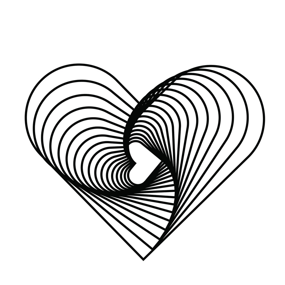 Hand Drawn Heart, Hand Lettered Heart SVG, Heart SVG, Cute Heart SVG ...