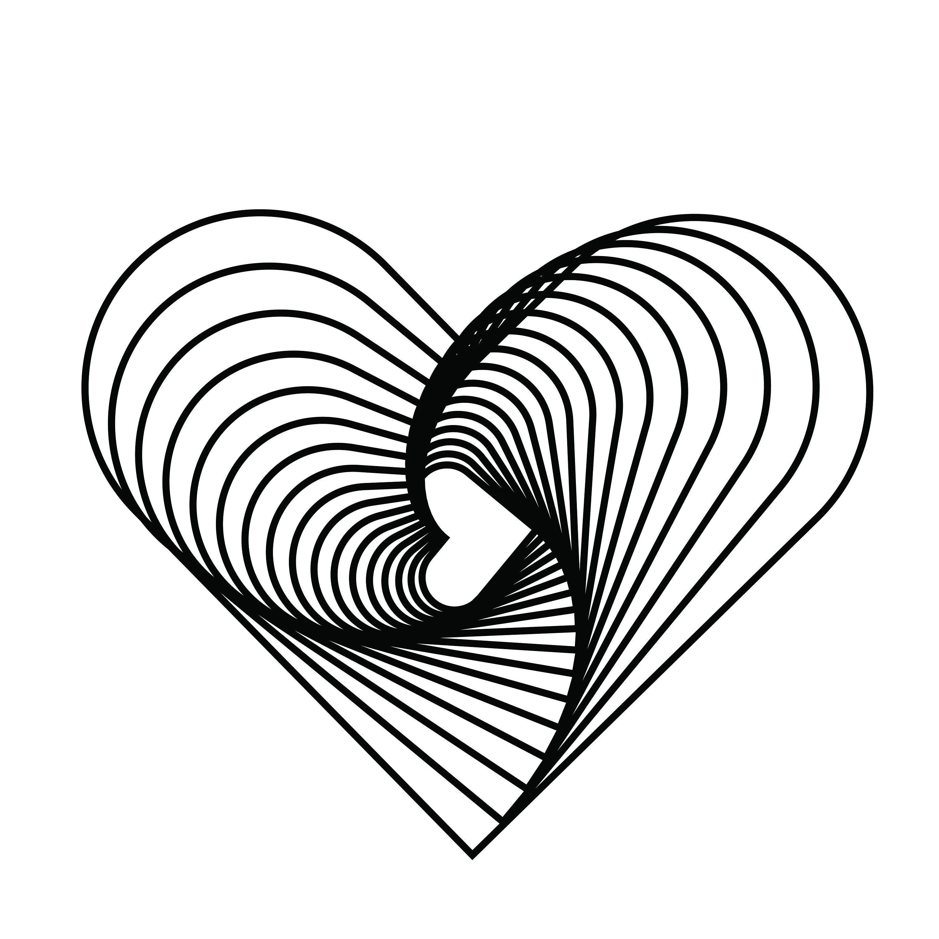 Hand Drawn Heart, Hand Lettered Heart SVG, Heart SVG, Cute Heart SVG ...