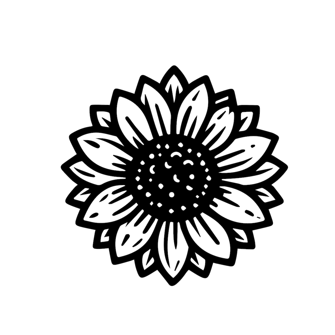 Sunflower SVG, Floral SVG, Sunflower Clipart, Flower SVG, Sunflower ...