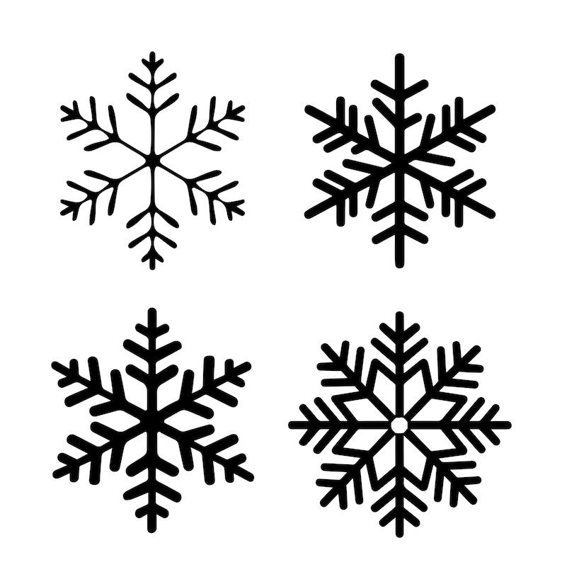 Snowflake SVG Bundle, Snowflakes for Digital Download, Winter SVG ...