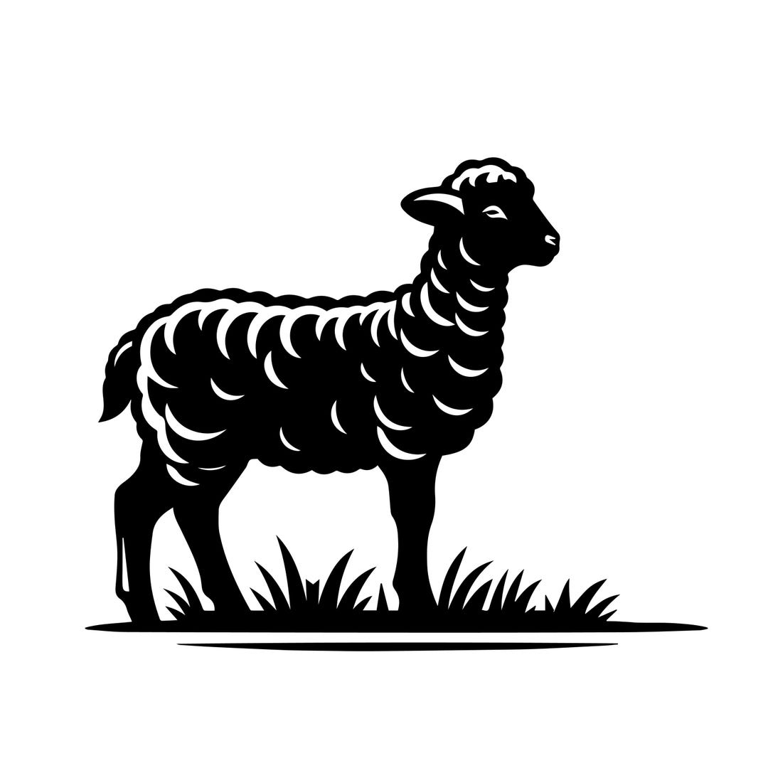 Lamb Svg Peeking Lamb Full Body Files Cricut Easter Cut File Sheep ...