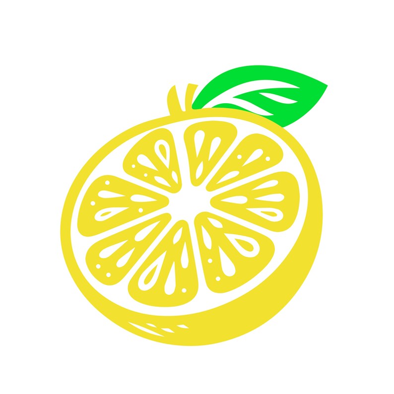 Citrus Lemon SVG Cut Files - Etsy