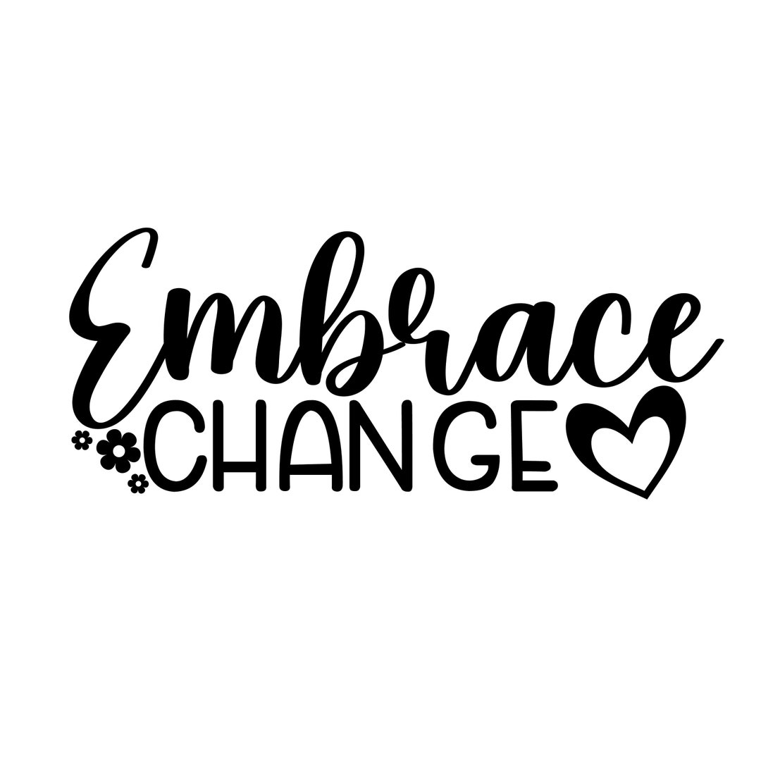 Embrace Change Svg,boho Inspirational Svg Png , Positive Affirmations ...