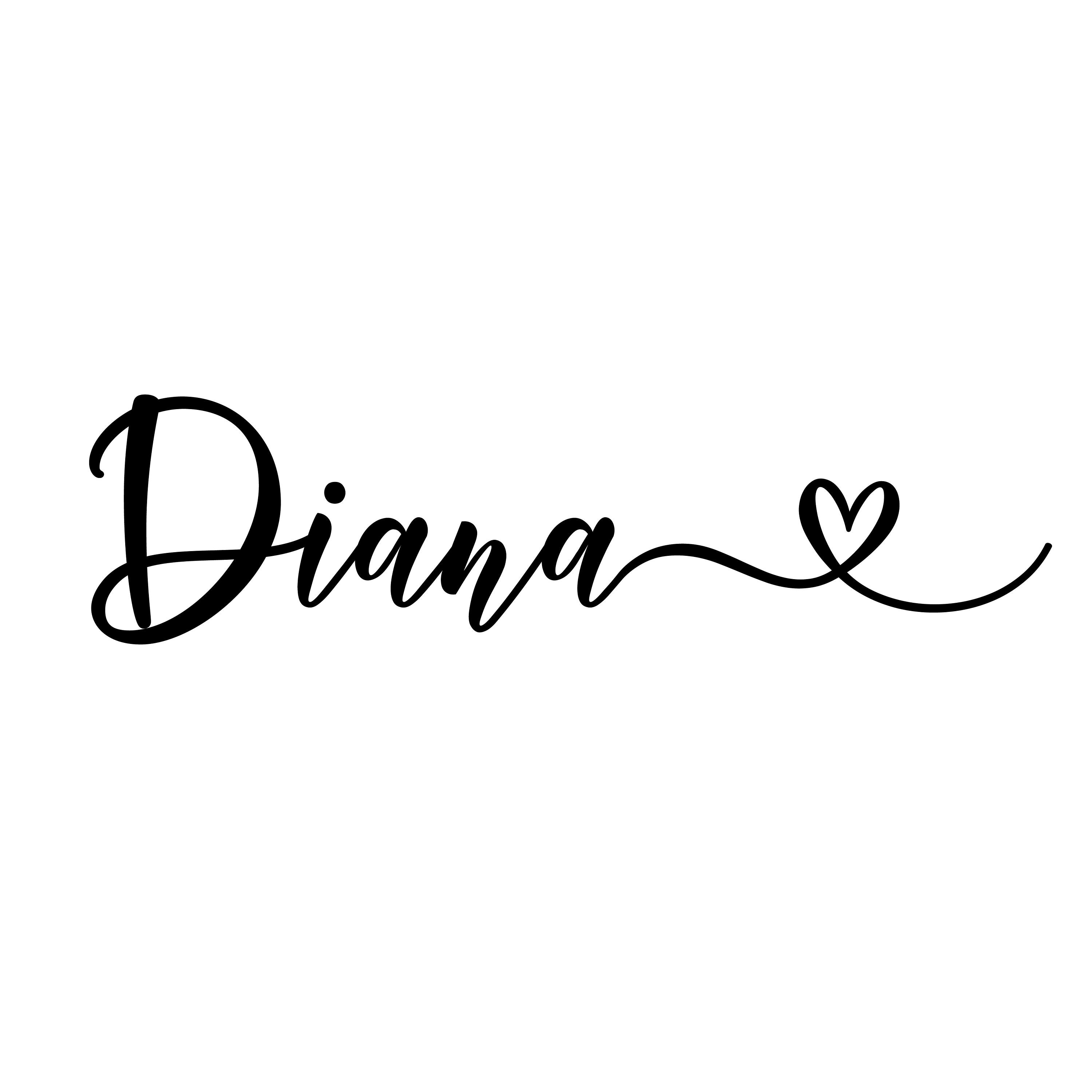 Custom Name in the Svg, Font With Heart Detail at the End SVG, EPS, PNG ...