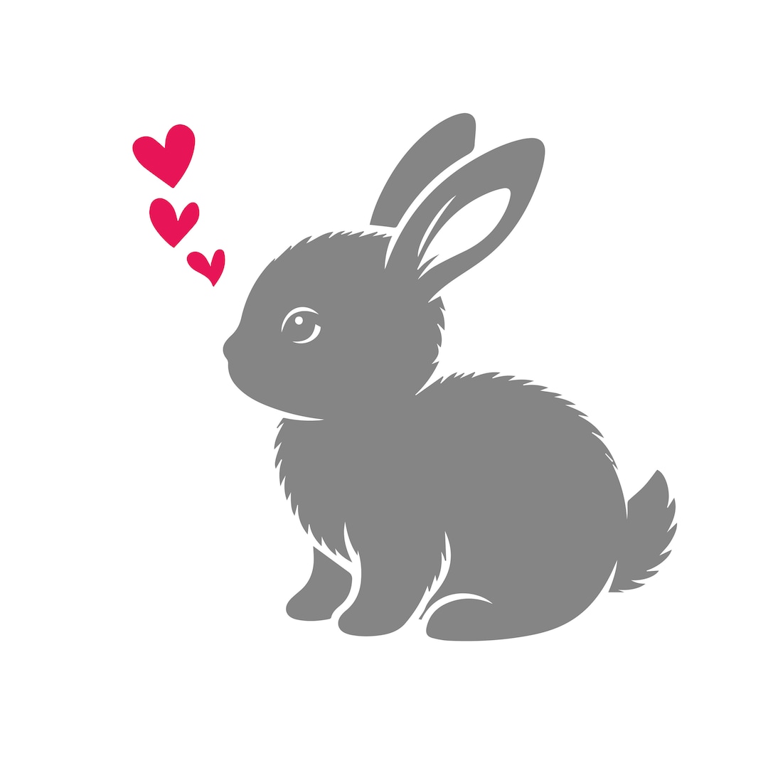 Cute Baby Bunny SVG, Easter Bunny Cut File, Rabbit SVG Baby Shower ...