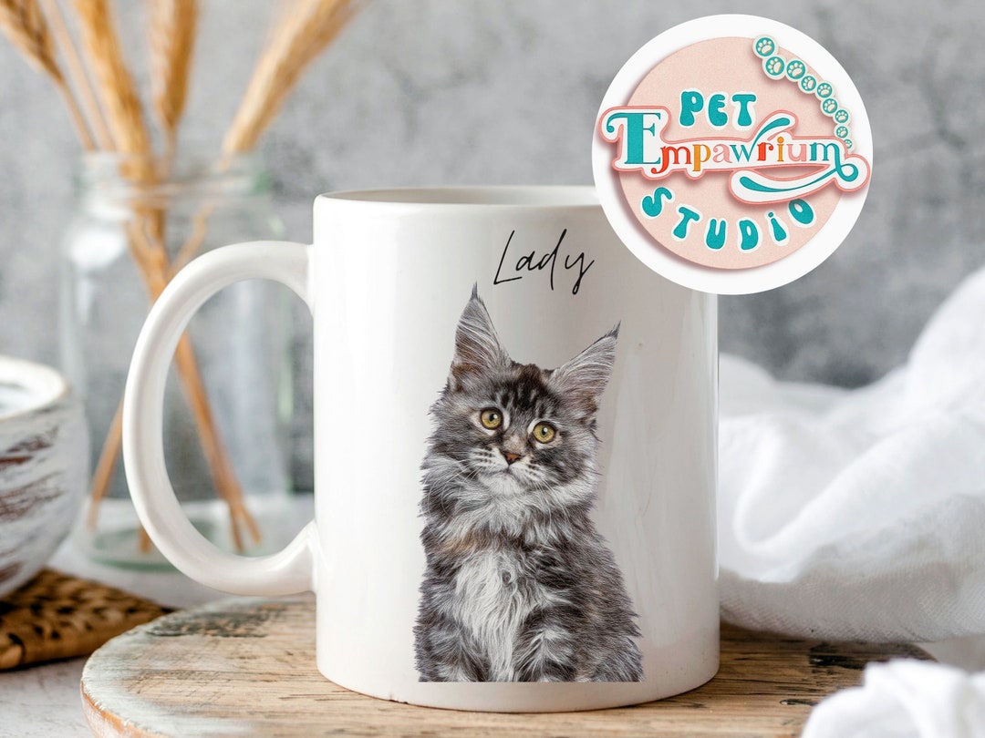 Custom Pet Mug From Pet Photo With Name Custom Dog Mug - Etsy