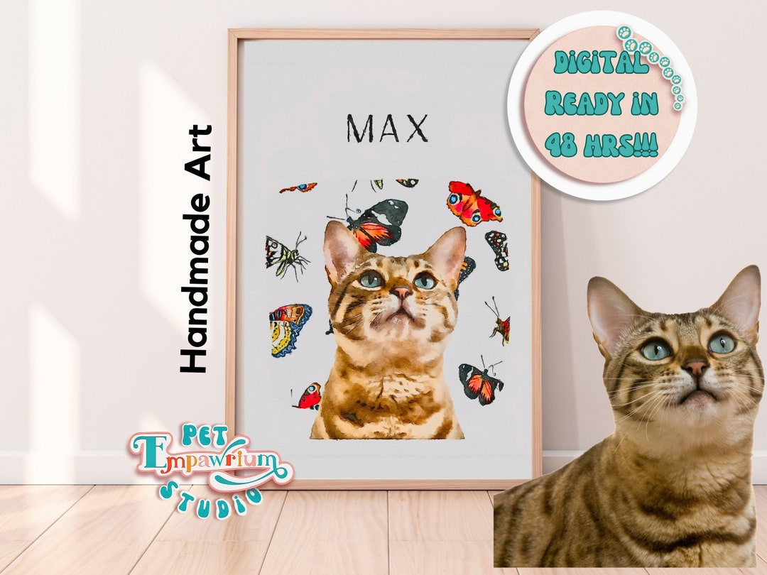 Custom Pet Portraits From Photos Dog and Cat Portraits Pet - Etsy