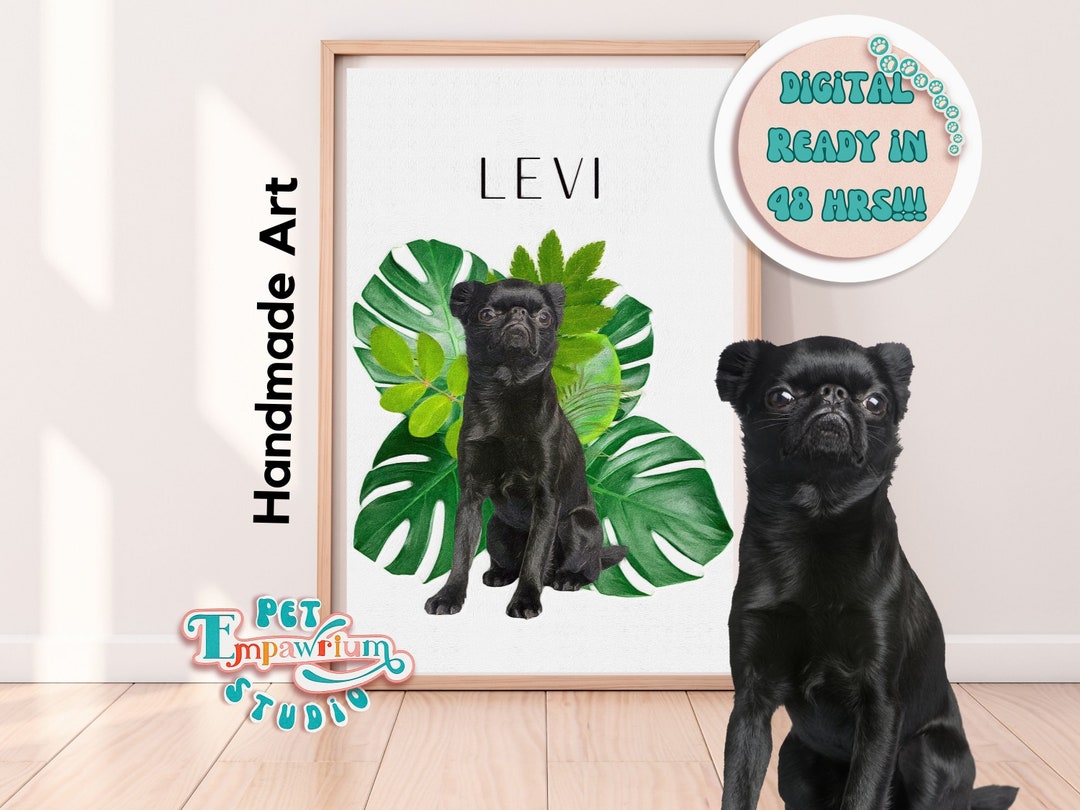 Custom Pet Portraits From Photos, Dog and Cat Portraits, Pet Memorial ...