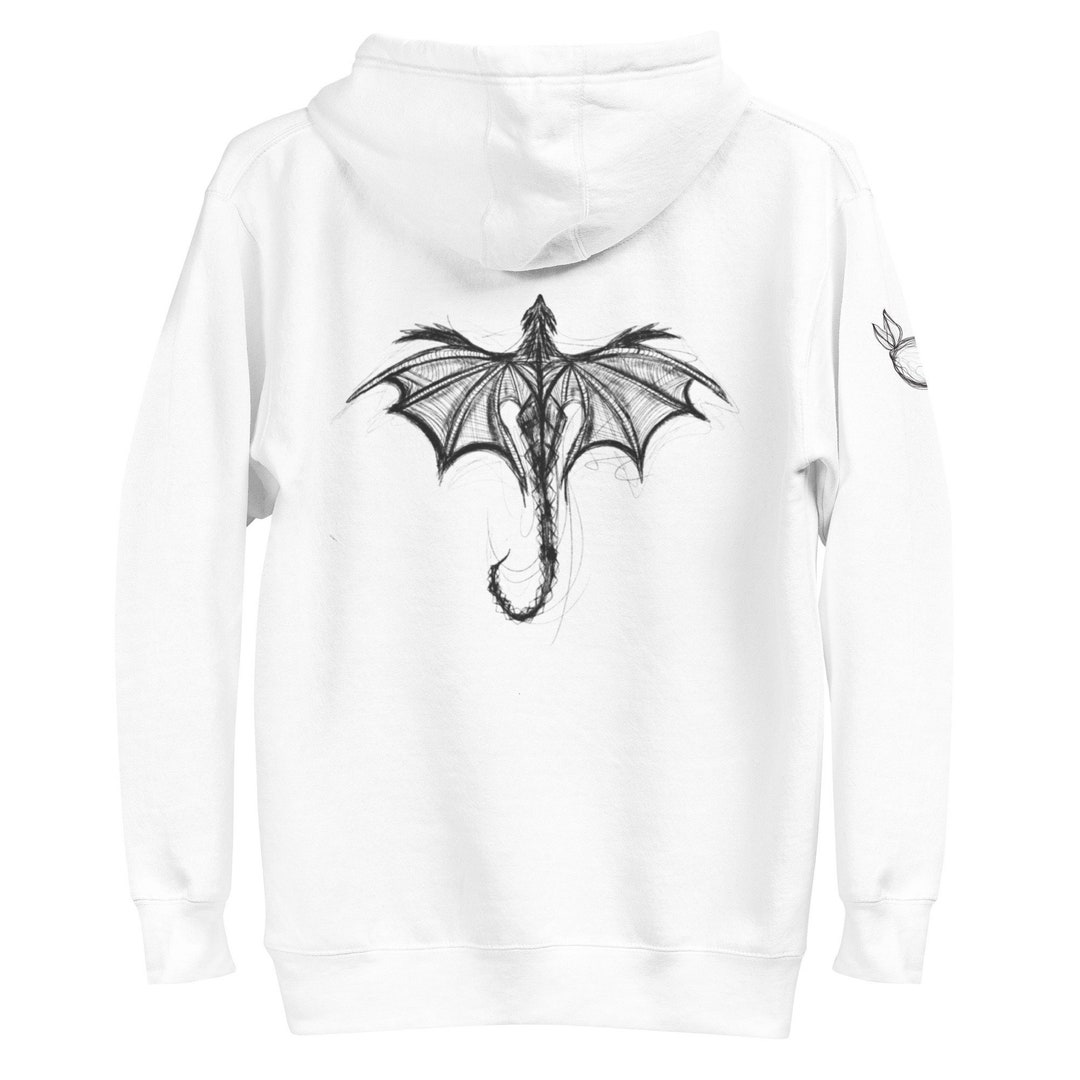 Fly Sketchy Dragon Hoodie, Kahlemon Art, Lemon Hoodie, Dragon ...