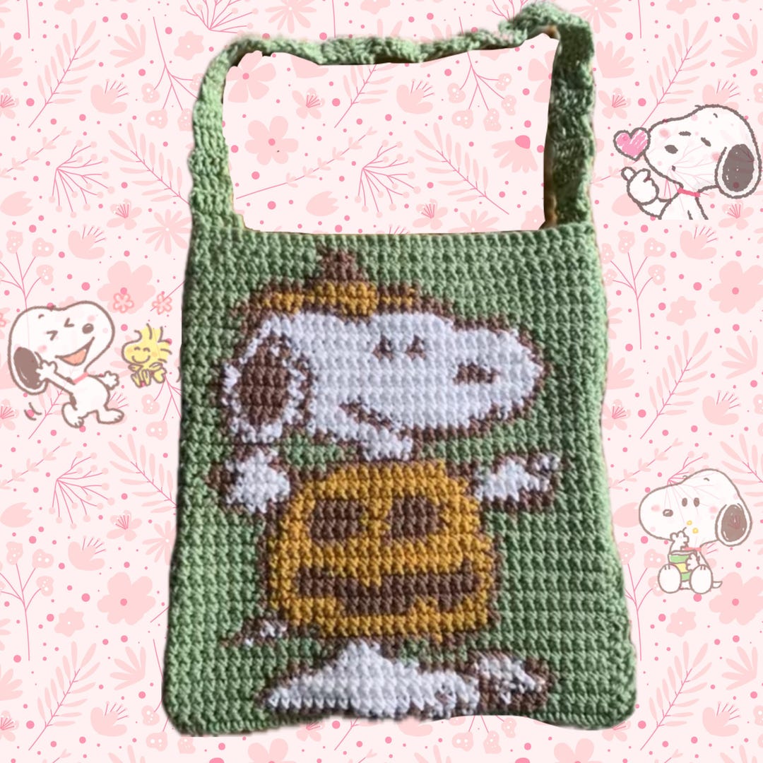 Snoopy Tote Bag - Etsy
