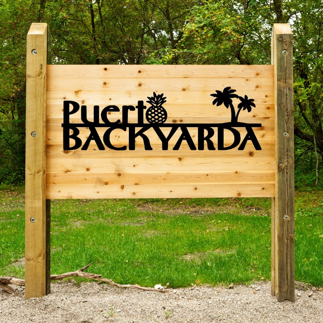 Backyard Digital File Puerta Backyarda PNG, SVG - Etsy