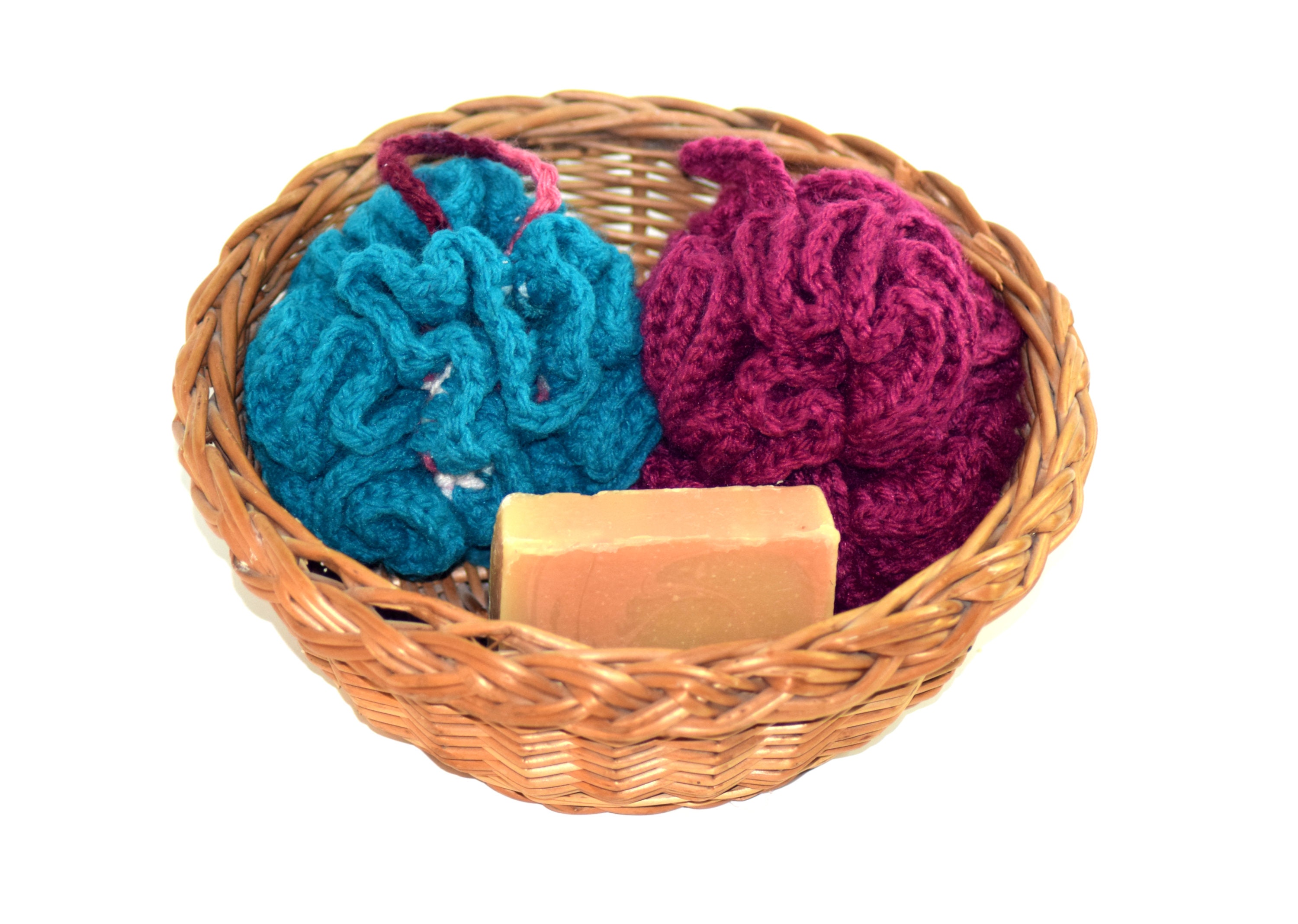 Crochet Bath Pouf | Handmade Bath & Shower Loofah | Puff | Multiple ...