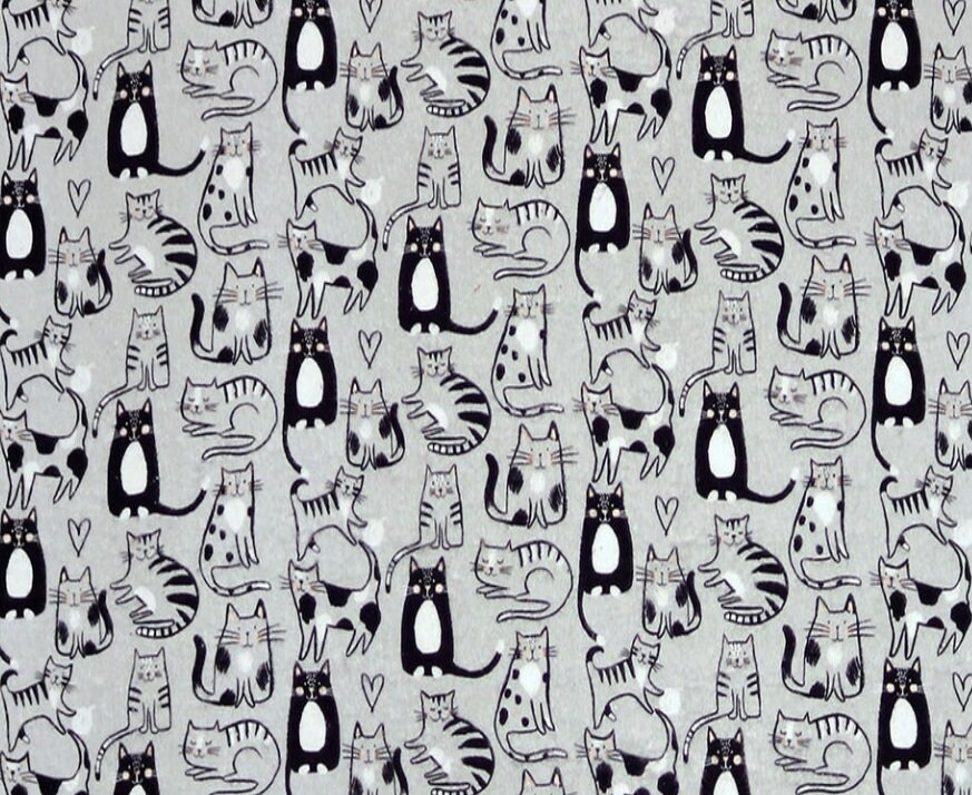 Flannel Crib Sheet-cat Crib Sheet-toddler Sheet-fitted Flannel Crib ...