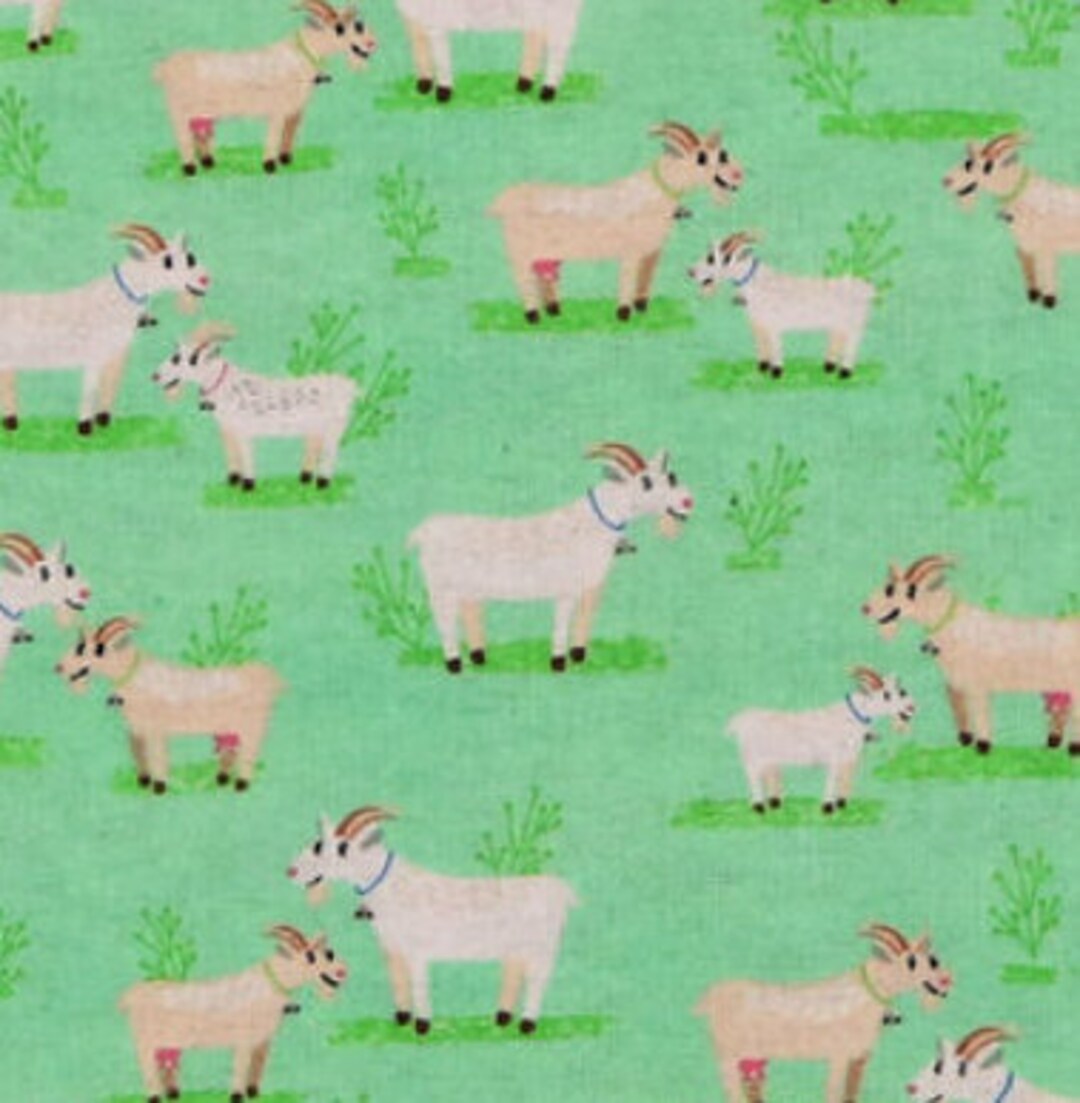 Flannel Crib Sheet-goat Crib Sheet-toddler Sheet-fitted Flannel Crib ...