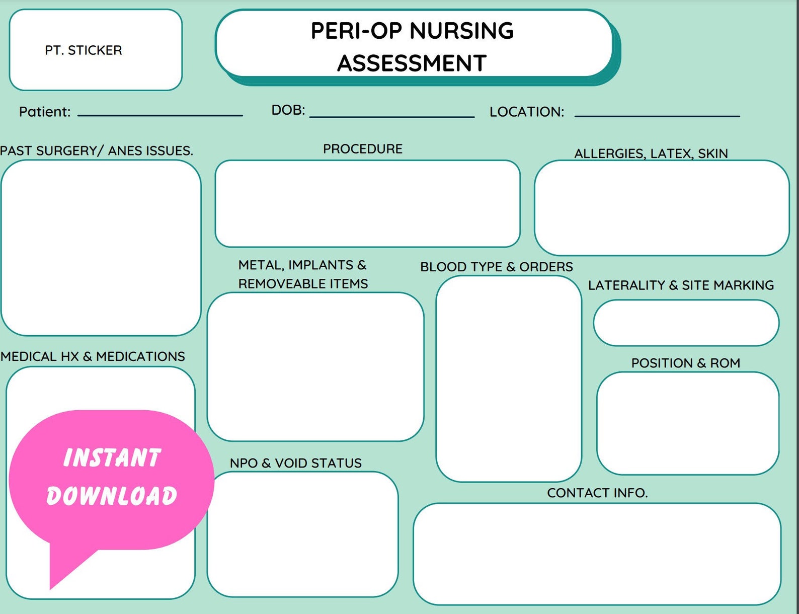 NURSING CONCEPT MAP| Fillable and Printable Nursing Concept Map ...